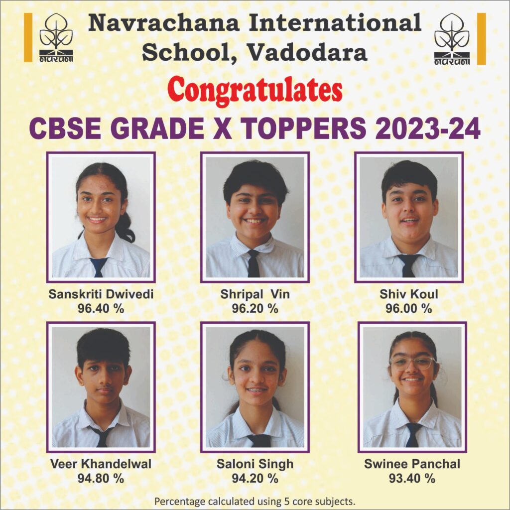 Grade X Result – Navrachana International School CBSE